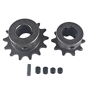 FUWTLP Jackshaft Go Kart Minibike Complete Jackshaft Kit 3/4" X 10" 40/41/420 Chain