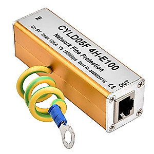 5V Power Supply Lightning Protection RJ45 RJ11 Adapter Ethernet Network Surge Protector