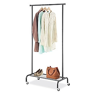 Whitmor Garment Rack, Gunmetal Grey