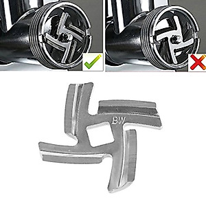 IOOOFU Meat Grinder Blade Stainless Steel 50mm Diameter Moulinex HV6 Spare Part for Cooking Delicious Food As Shown Stainless Steel