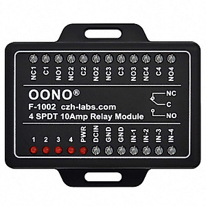 4 SPDT 10Amp Power Relay Module for Raspberry Pi etc IoT Project, DC5V Version
