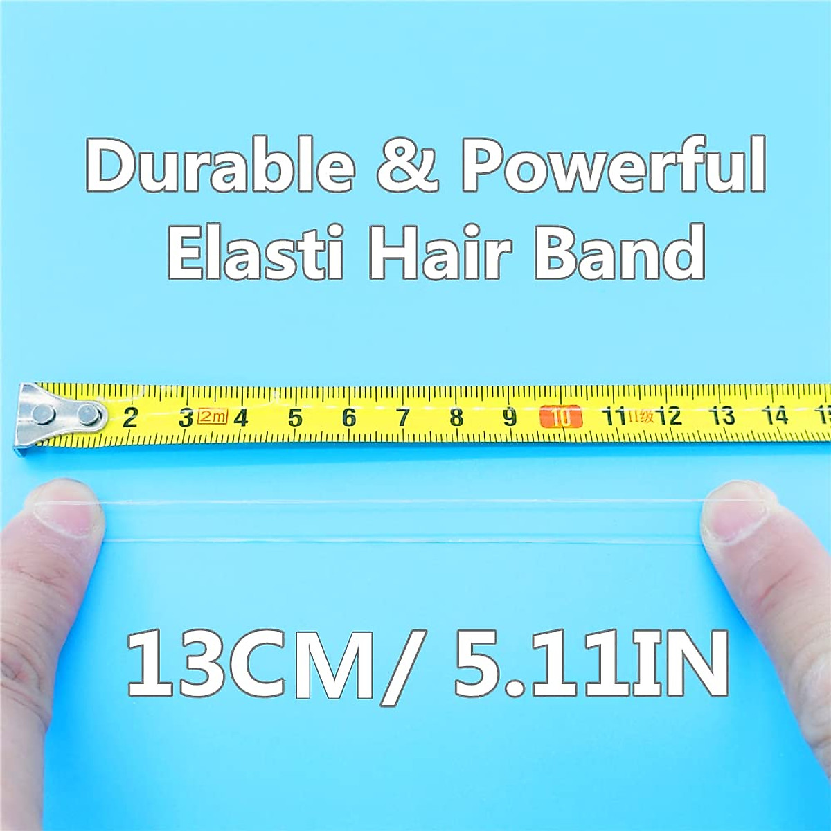 Tesvyns 1500pcs Mini Hair Rubber Bands, Non-slip Rubber Hair Bands for Girls, Elastic Hair Ties(0.5 inch) Clear