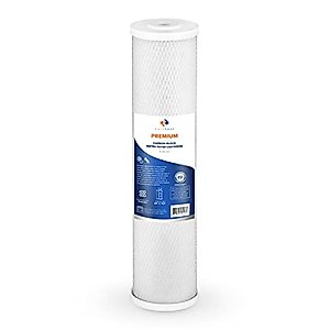 Aquaboon Universal Fit Whole House 5 Micron 20 x 4.5 inch Cartridge | Premium Coconut Shell Water Filter Cartridge | Activated Carbon Block CTO | Compatible with CB-45-2005, EP-20BB - 1 Pack