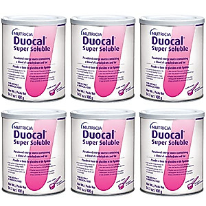 Duocal - High Calorie Super Soluble Powder, Medical Food - Unflavored, 14.1 Oz Can (Case of 6)