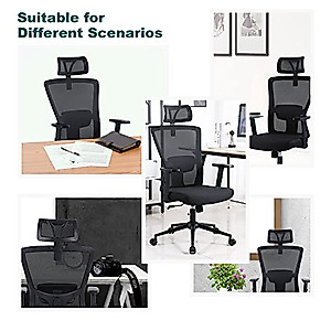 ralex-chair Office Chair Ergonomic Desk Chair Comfort Adjustable Height with Wheels，Lumbar Support Mesh Swivel Computer Home Office Study Task Chair 5008