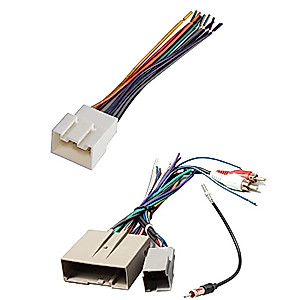 RED WOLF Radio Wire Harness for Ford F150 Escape Explorer Lincoln Mercury 1995-2007 Aftermarket Stereo Wiring Cable Plug
