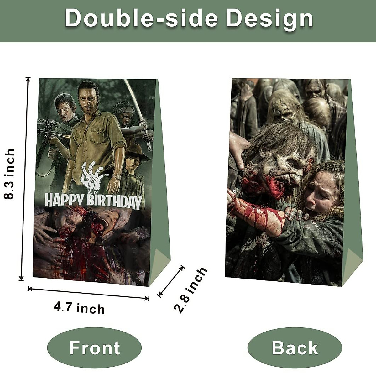 EKIH 12pcs Movie Party Favor Gift Bags for Movie Theme Birthday Party Decorations Supplies