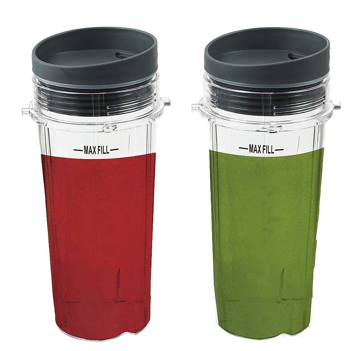 Blender Cups for Ninja Blender, 16OZ Cup with Sip Lids Compatible with Nutri Ninja Auto IQ Series Blenders