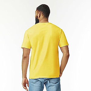 Gildan Men's Softstyle Cotton T-Shirt, Style G64000, Multipack, Daisy (2-Pack)