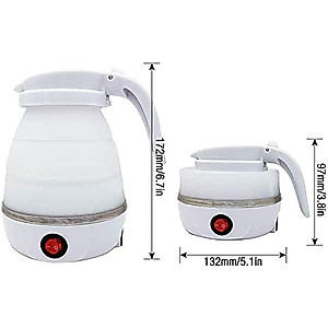 UpdateClassic,Portable Travel Foldable Electric Kettle Collapsible Water Boiler For Coffee Tea Fast Water Boiling Pot 110V
