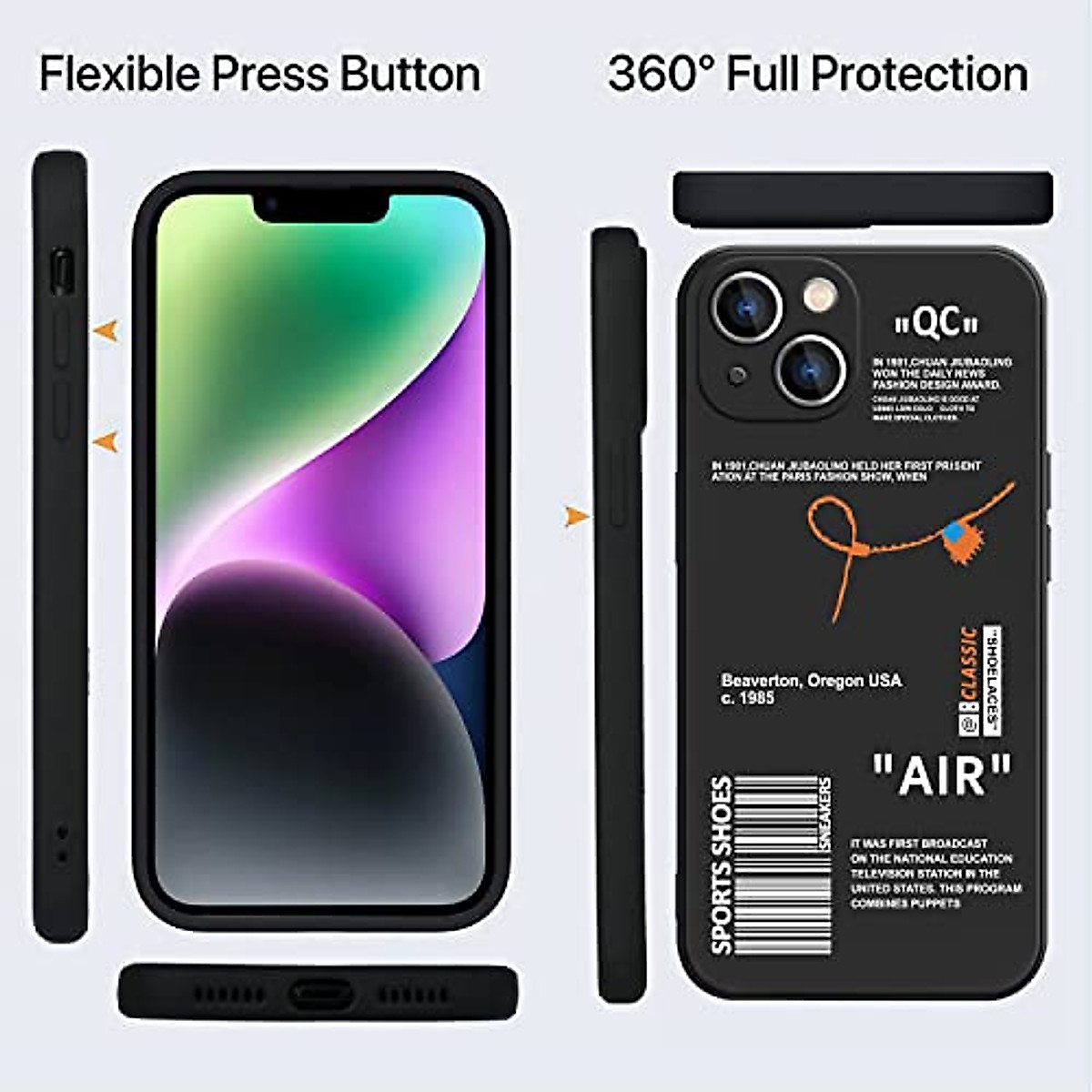 Hhiira Sports Shoes Phone Case Designed for iPhone 13 Mini Case, Basketball Phone Case for Men Boys Teens Women,Soft TPU Sneakers Funny Patterns iPhone Case for iPhone 13 Mini 5.4" Black