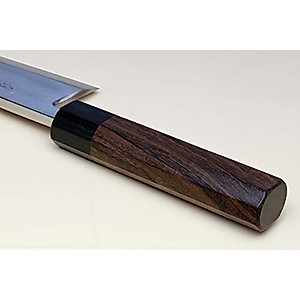 Yoshihiro Ginsanko High Carbon Stainless Steel Mizu Yaki Hongasumi Deba Japanese Fillet Chef Knife 6.5inch (165mm)