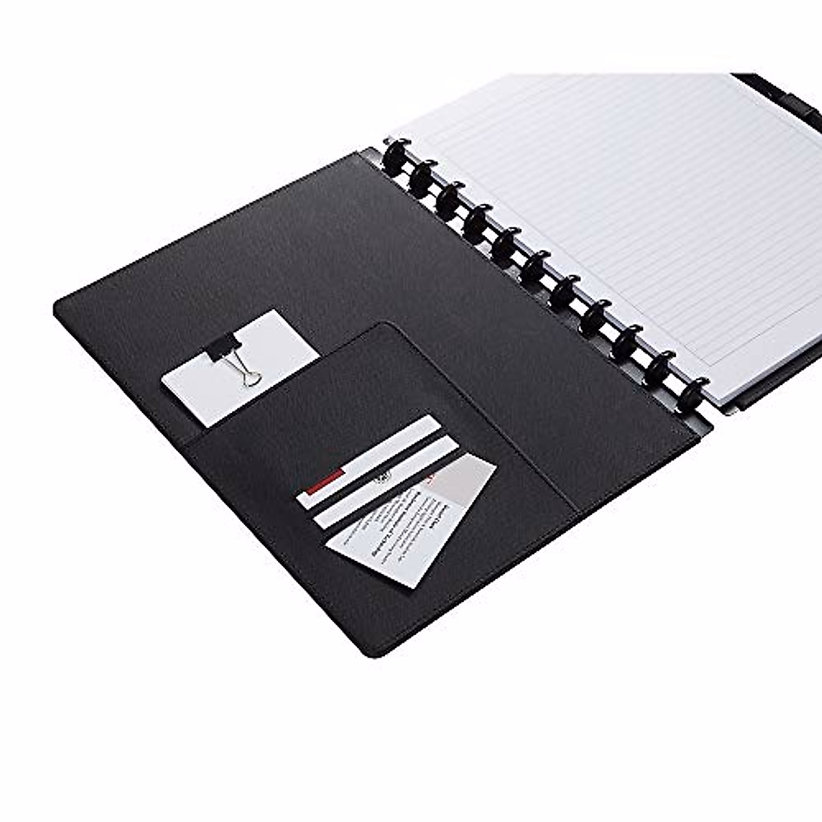 STAPLES 2724780 Arc Customizable Notebook System 8-1/2-Inch x 11-Inch Black Saffiano Each