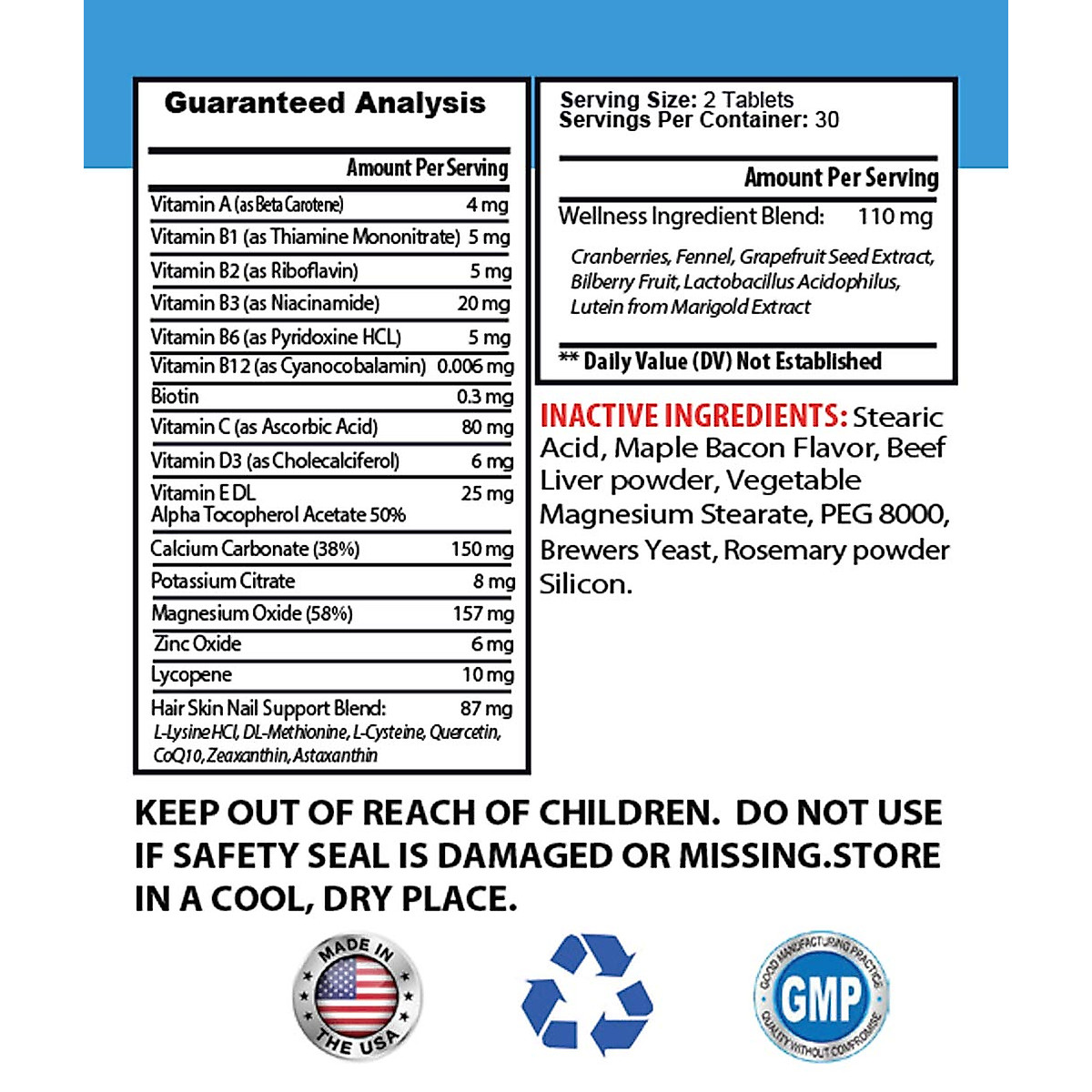 Anti Itch for Dogs Allergy - Dog Hair and Coat Health - Skin Itch Relief - Nail Health - quercetin for Pets - 3 Bottles (180 Tablets)