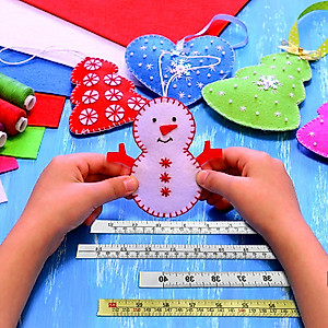 4 Size Workbench Ruler Adhesive Backed Tape Measure Waterproof Sticky Measuring Tape in 60 Inches/ 152 cm, 24 Inches/ 61 cm, 12 Inches/ 30 cm, 40 Inches/ 101 cm Ruler for Work