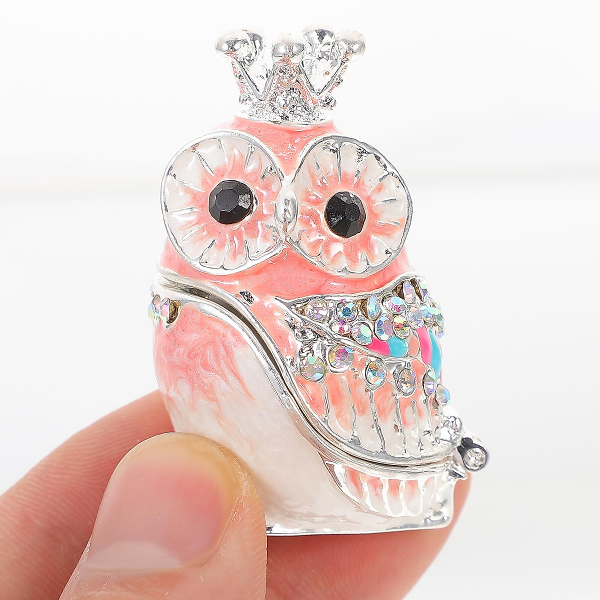 IMIKEYA Box Ring Storage Box Storage Case Trinket Organizer Owl Trinket Case Ring Organizer Jewelry Organizer