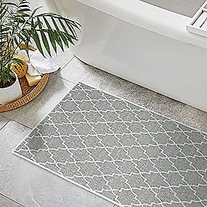 SUSSEXHOME Non-Skid Ultra-Thin Area Rugs for Laundry Room, Entryway, Bathroom and Kitchen - Washable Multipurpose 20 x 31 Inches Floor Mat