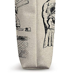 Alice in Wonderland Mad Hatter Vintage Illustration Tote Bag