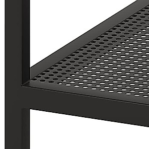 Henn&Hart 45" Wide Rectangular Coffee Table in Blackened Bronze, Modern coffee tables for living room, studio apartment essentials