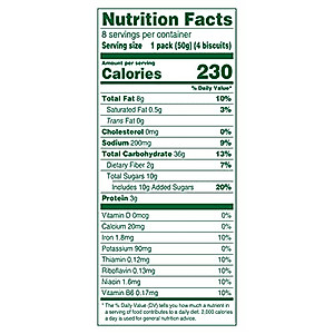 BelVita Cinnamon Brown Sugar Breakfast Biscuits, 8 Packs (4 Biscuits Per Pack)