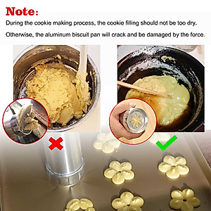 Spritz Cookie Press Gun Kit, Stainless Steel Biscuit Press Cookie Gun Set with 20 Cookie discs and 4 nozzles for DIY Biscuit Maker and Churro Maker