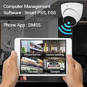 EmpireTech 4MP 1/2.9" CMOS Starlight POE IR Turret IP Camera WDR IP67 Weatherproof Outdoor,Support IVS, SMD Plus.,Built-in Mic, Built-in IR LED, High Image Definition,S2 Version IPC-T24IR-AS 2.8mm