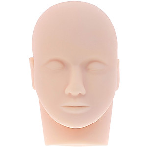 Bright Creations Silicone Mannequin Makeup Practice Head (2 Pack)