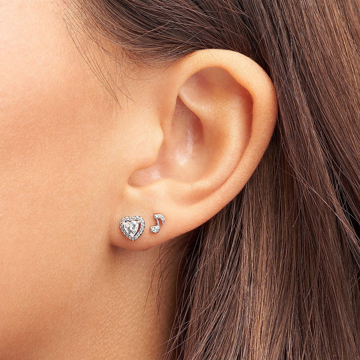 Pandora Elevated Heart, Clear CZ