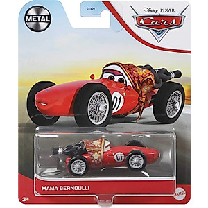 Disney Car Toys Mama Bernoulli, Miniature, Collectible Racecar Automobile Toys Based on Cars Movies, for Kids Age 3 and Older, Multicolor