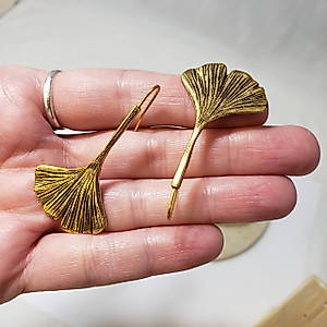 Ginkgo Leaf Earrings - Museum Reproductions - Made in the United States
