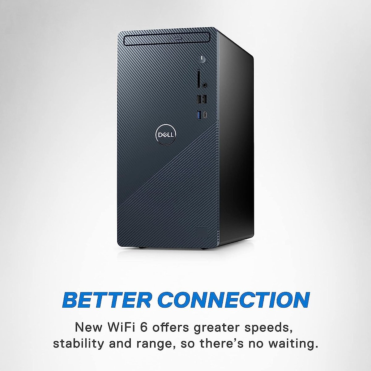 Dell Inspiron 3020 Desktop PC Computer Tower 2023 | 13th Gen Intel Core i5-13400, 16GB DDR4 RAM, 512GB NVMe M.2 PCIe SSD + 2TB HDD, Intel UHD Graphics 730, WiFi 6, Windows 11 Home | Mist Blue