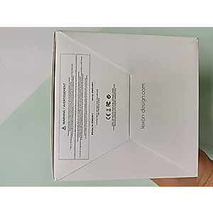 Lexon OBLIO Wireless Phone Charger with UV Light Sanitizer, QI certified fast charging station 10W and clinically proven cell phone cleaner, compatible with Iphone & Android, Unique Design - DARK BLUE