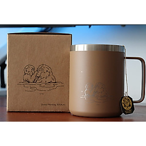 Coreflex 12 oz Insulated Coffee Mug with Handle & Lid, Stainless Steel Double Walled Vacuum Insulated Tumbler Cup, Travel Coffee Cup Thermal Cup - Home, Office, Travel, Outdoor, Camping