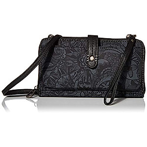 Sakroots womens Women's Eco-twill Smartphone Crossbody, Black Spirit Desert, One Size US