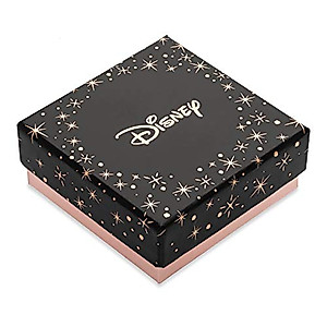 Disney Jewelry for Women and Girls Minnie Mouse July Birthstone Ruby Red Cubic Zirconia Shaker Pendant Necklace, Silver Plated, 18+2" Extender