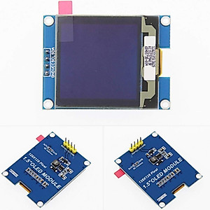 AMLESO 1pc 1.52 Display Module SSD1327 128x128 Communication for