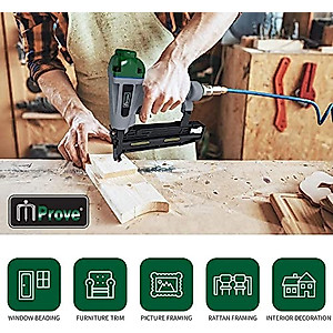 Breezliy 2100 PCS Brad Nails 7 Sizes multi-Length Galvanized Straight Finishing Nail,Each specification has an independent sponge anti-collision packaging