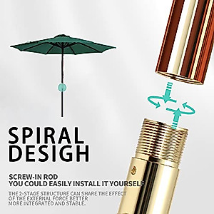 SUNNYARD 9Ft Wooden Patio Umbrella Wooden Market Umbrella with Pulley Lift for Garden Yard Deck Pool Market,Green