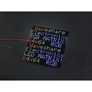 Coolwell Flexible RGB LED Matrix Panel Full-Color 64×64 for Raspberry Pi 4B+ 4B 3B+ 3B 2B+ Zero W WH Pico ESP32 Ardui 3mm Pitch Adjustable Brightness and Bendable PCB