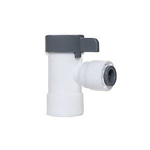 LiquaGen - Replacement Tank Valve for Universal Reverse Osmosis Storage Tanks (1/4" QC x 1/4")