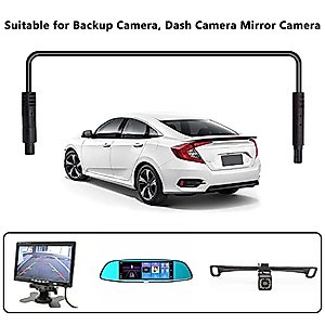 Aienxn 4 Pin 16.5 Ft Dash Cam Rear View Backup Camera Extension Cord for Car Backup Camera, Dash Cam Rear View Camera Q-054-16.5