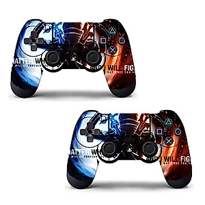 Vanknight Vinyl Decals Skin Stickers 2 Pack Anime for PS4 Controllers Skin
