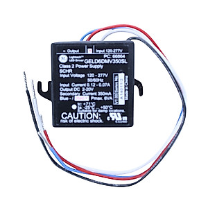 Lightech 66864 6-watt 120-277V Input Constant Current LED Driver (GELD6DMV350SL 66864)