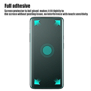 Alinsea Screen Protector for OnePlus 7 Pro/7T Pro Tempered Glass [Full Adhesive] [Fingerprint Sensor Compatible][3D Glass] Screen Protector for OnePlus 7 Pro/7T Pro