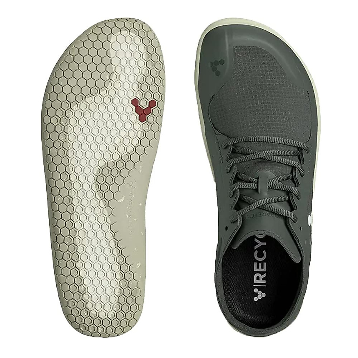 Vivobarefoot Primus Lite III All Weather, Womens Lightweight All-Weather Trainer with Barefoot Sole Charcoal