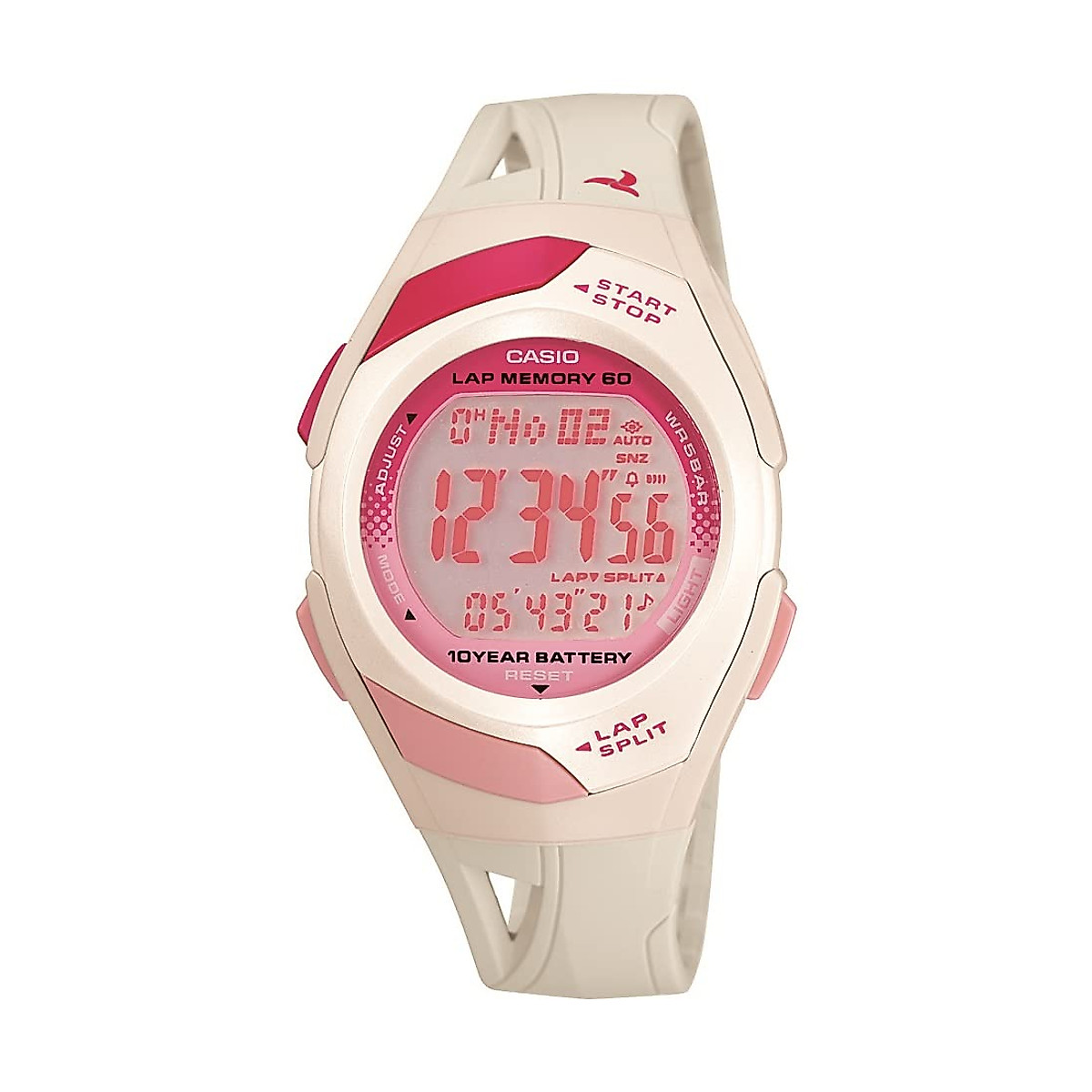 Casio STR300-7 Sports Watch - White, standard