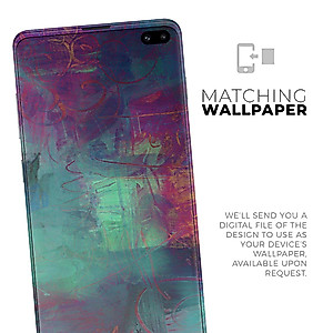 DesignSkinz Abstract Oil Painting V3 Protective Vinyl Decal Wrap Skin Cover Compatible with The Samsung Galaxy S20 (Screen Trim & Back Glass Skin)