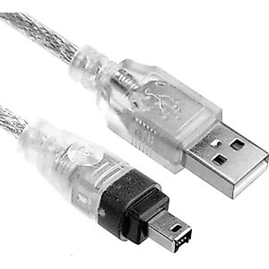 USB 2.0 Male to IEEE 1394 4Pin Male iLink Firewire DV Cable 5FT Compatible with Sony DV & D8.(Please Read The Last Picture hint on The Left Carefully Before Buying. Prevent Buying Mistakes)