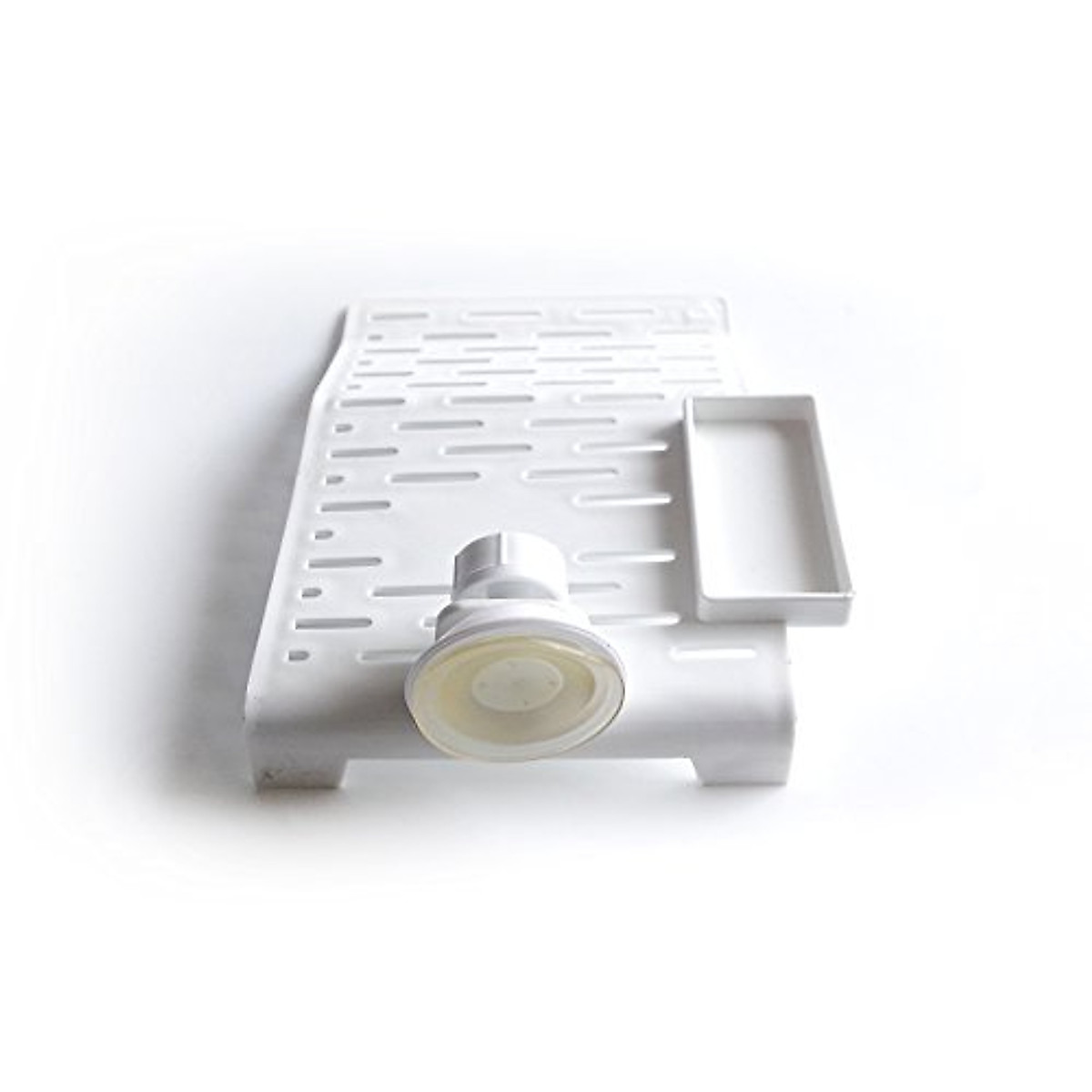 Pet Supplies Amphibian Reptile Turtle Floating Platform,Tortoise Basking Platform with Feeding Trough Food Bowl Double Suction Cup Aquarium Accessories,6.7" x 5.1" x 1.9" (Medium)