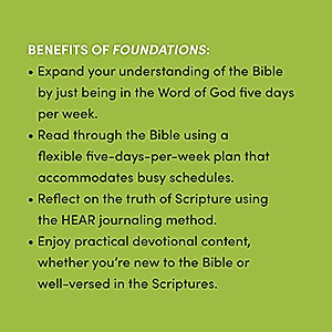 Foundations: A 260-Day Bible Reading Plan for Busy Believers (Journal) by Robby Gallaty (2015-11-01)